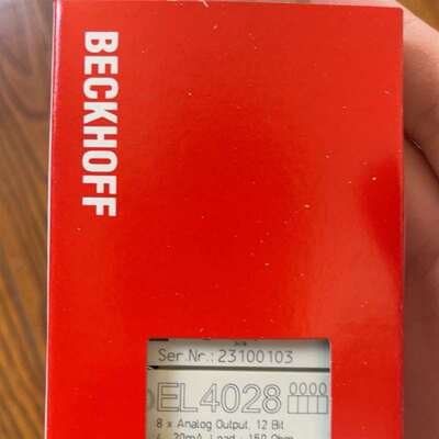 议价全新BECKHOFF+EL4028+倍福模拟量模块，图片