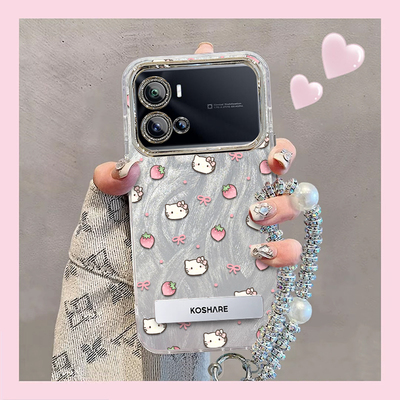 羽纱kt猫iQOO9手机壳V2171A情侣全包防摔硅胶高级男女可爱套外壳