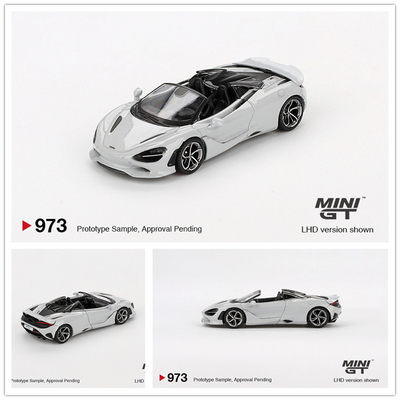 MINIGT 1:64 McLaren 750S Spider Cirrus Grey 仿真合金汽车模型