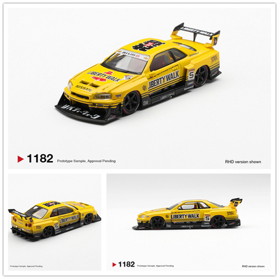 【预售】MINIGT 1:64 日产Nissan LB-ER34 Super Silhouette 黄色