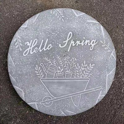 美式户外别墅草坪垫脚石脚踏石原话庭院装饰摆件美式园艺装饰