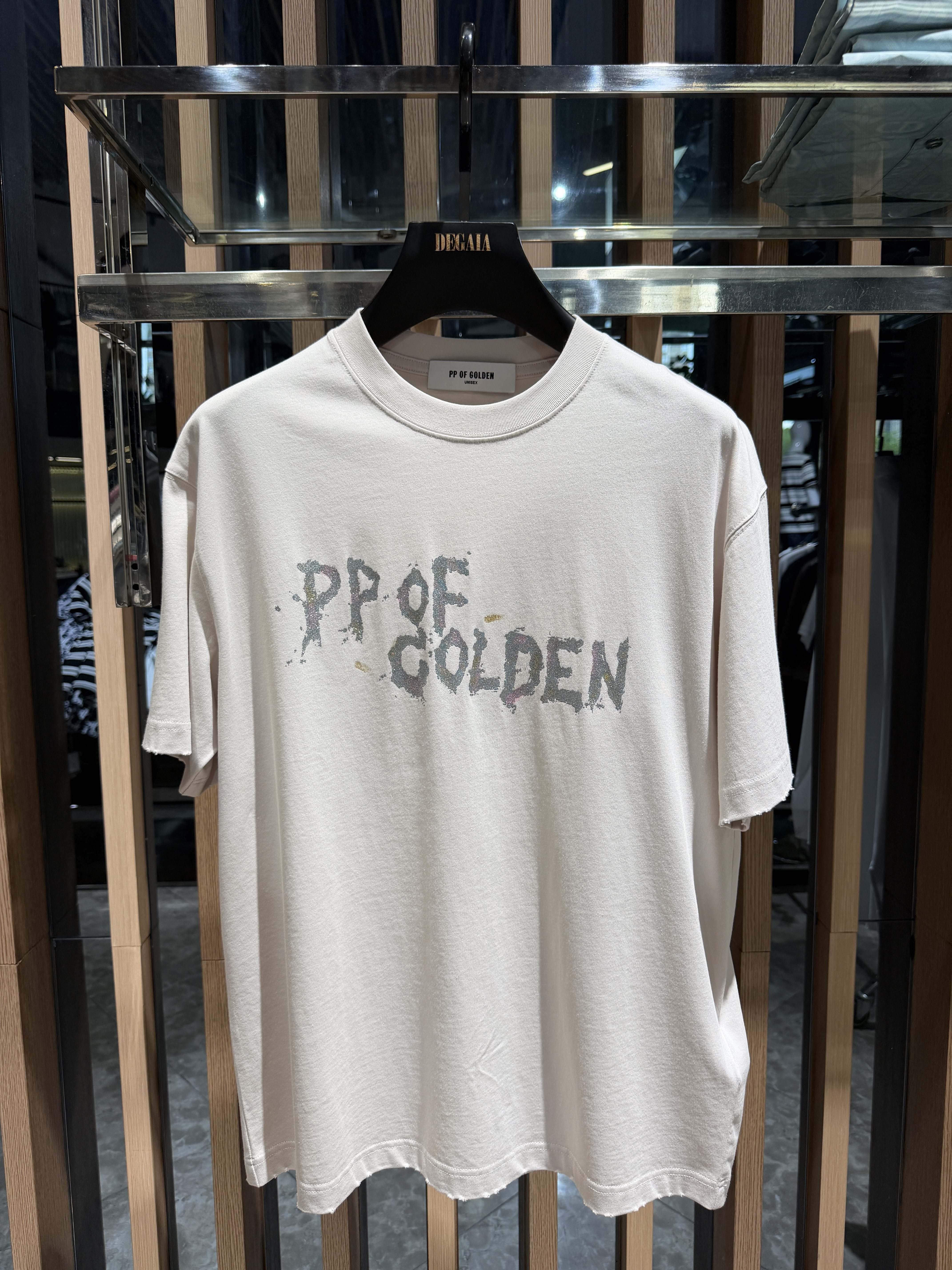 PP OF GOLDEN男装26夏季新款字母印花短袖T恤宽松休闲FTD55622622