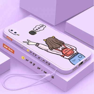 送手绳vivoz5x手机壳未来可期z3液态硅胶z3i笑一笑就好vivoy93s全包镜头y85磨砂z1i防摔v9软壳女款保护套超薄