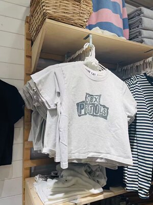 BrandyGirl BM新款摇滚乐队SexPistols字母印花夏季纯棉短袖T恤夏