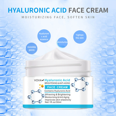 跨境VOVA Hyaluronic Acid Facial Cream 玻尿酸面霜 30ml 护肤品
