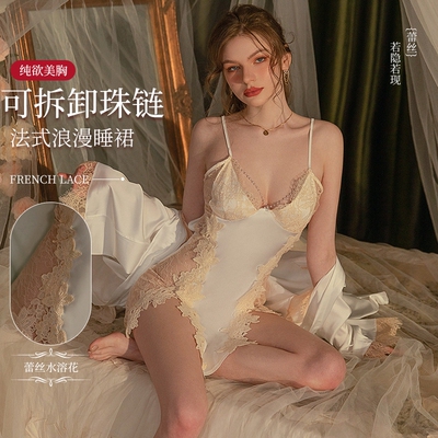 Light luxury and sexy water-soluble flower lace suspender ni