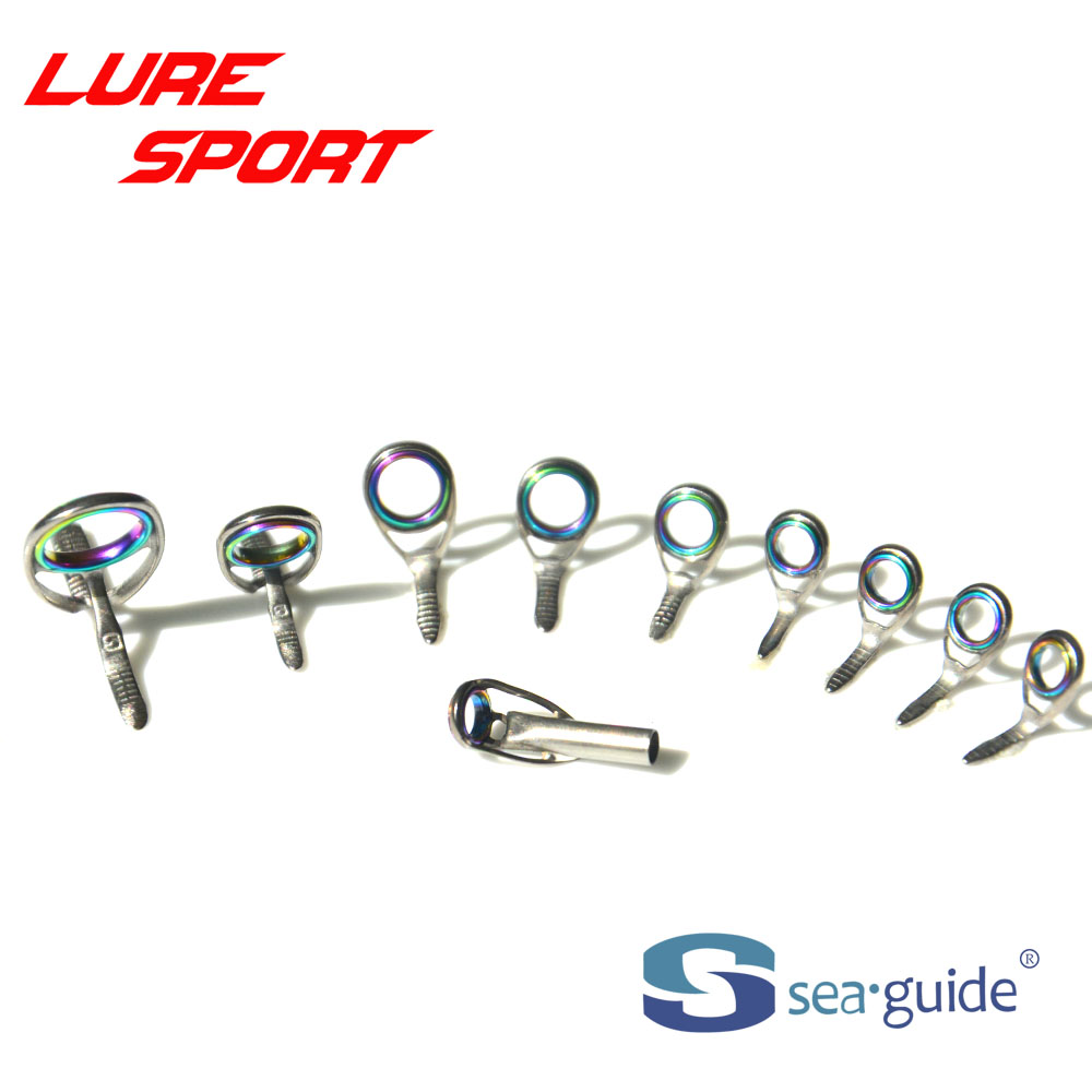 兴泰10只钛架五彩薄瓷环枪柄导环套装微导眼DIY鱼竿配件seaguide_虎窝淘