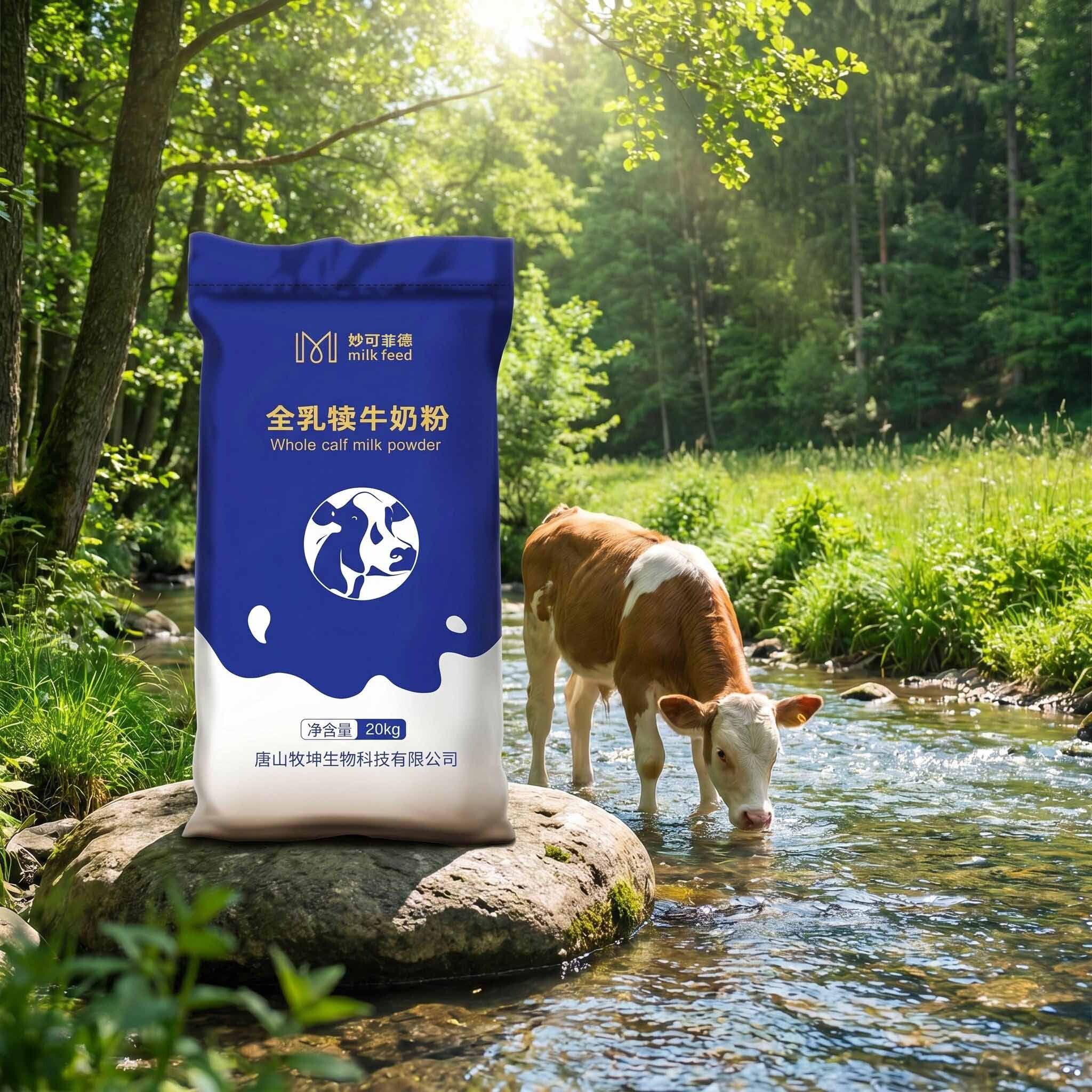 妙可菲德犊牛奶粉小牛代乳粉牛犊兽用代乳宝动物营养品40斤袋装