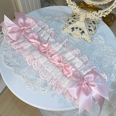 原创lolita蕾丝蝴蝶结发饰头饰