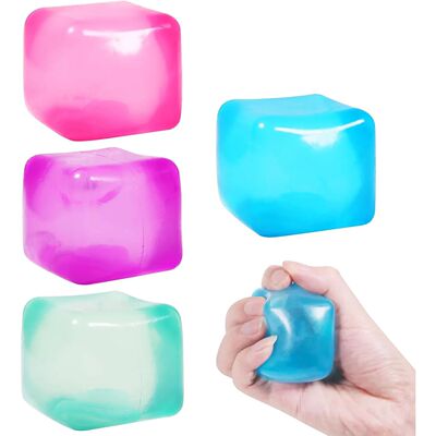 High Density Gel Ice Cube Toy Square Decompression Vent Squi