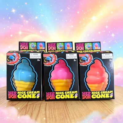 Decompression Toy Needoh Dippin Dazzler Ice Cream Pinch Musi