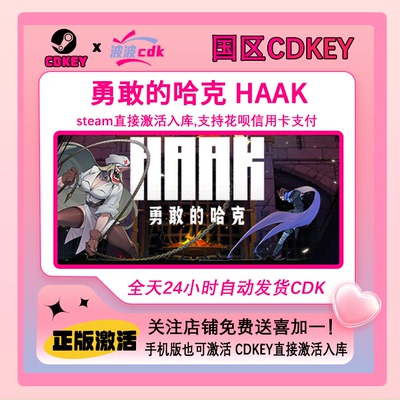 勇敢的哈克 正版Steam激活码 国区CDKEY 下单现货秒发 HAAK
