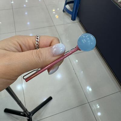 1.8韩国az发饰高级树脂简约棒棒糖一字夹小号打折