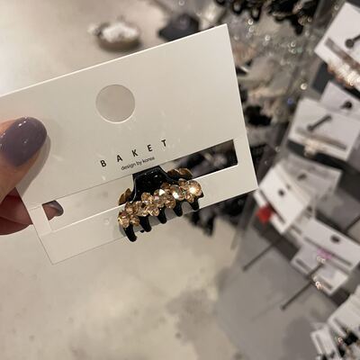 10.26直播韩国baket水钻简约彩钻小号抓夹刘海夹