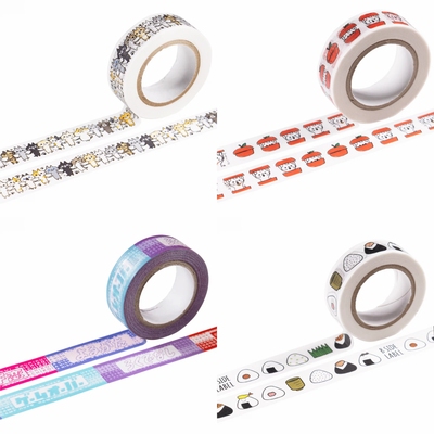 【分装】日本bsidelabel苹果猫咪牵手猫日式饭团 mt承制和纸胶带