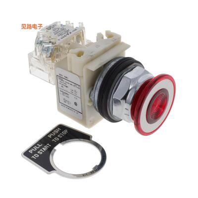 9001KR9P1RH13 -原装[PUSH BUTTON 600VAC 10A 30MM