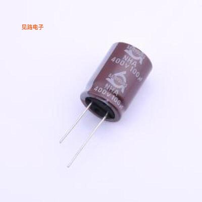 NHA 400V100 18*25 -[原装直插铝电解插件,D18xL25mm