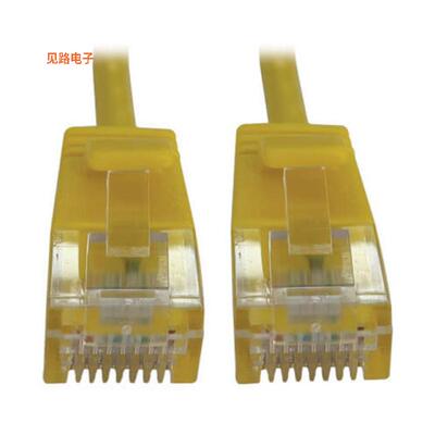 N261-S02-YW -[全新CAT6A 10G SNAGLESS MOLDED SLIM U]