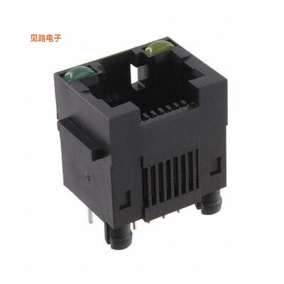 MTJ-88DX1-LH -原装[RJ45 MODULAR JACK, DIP, TOP ENTR插孔