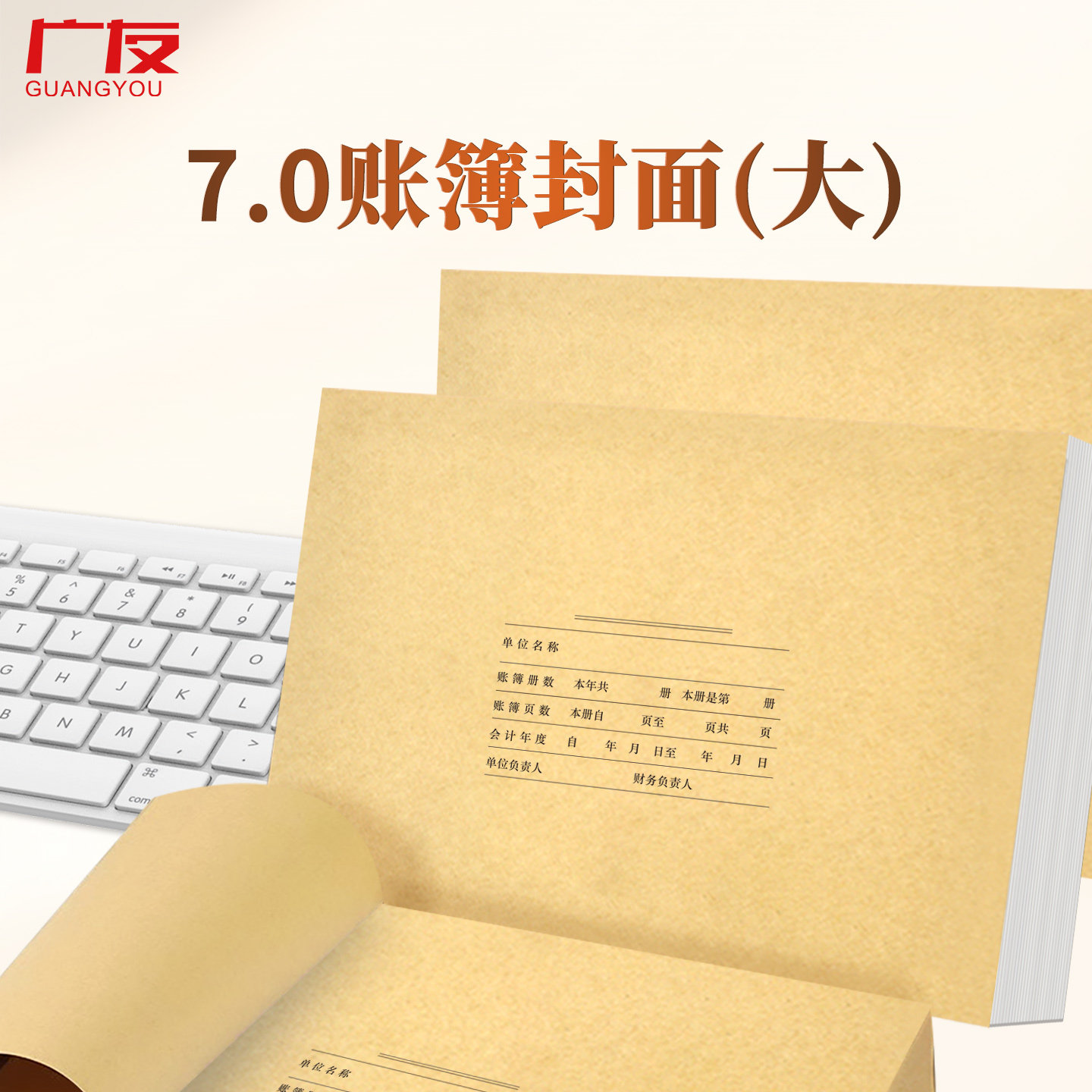 广友25套7.0/7.1大会计账簿账册账本封面Z011123适用于用友软件