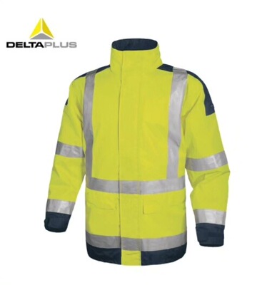 代尔塔404012荧光夹克404011户外工装裤防水环卫夜间警示防寒服