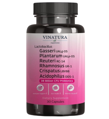 美国Rhamnosus Reuteri Gasseri嗜酸乳杆菌益生菌 380亿菌30粒