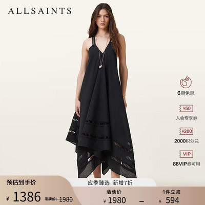 ALLSAINTS女士不规则连衣裙
