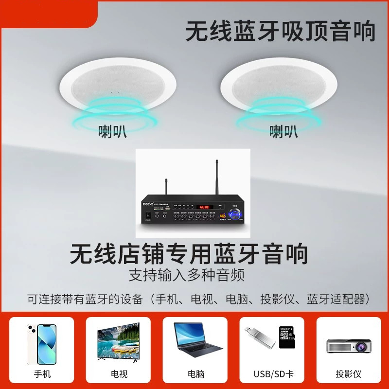 德国博士音效吸顶音响家用天花嵌入音箱店铺无线蓝牙音响喇叭b