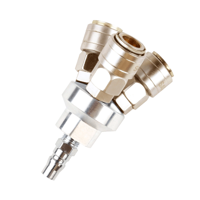 气动c式自锁快速接头圆三通插爪