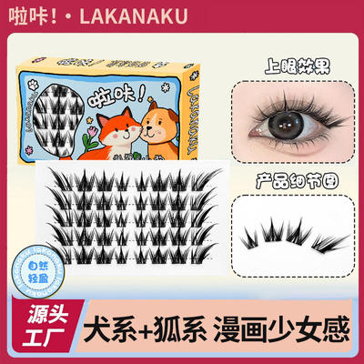 Fox False Eyelash Black Terrier狐系假睫毛黑梗自然清透柔软