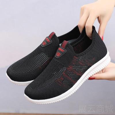 高档季夏老鞋北京鞋女网布中老年网面透气运动休闲妈妈鞋老人网眼