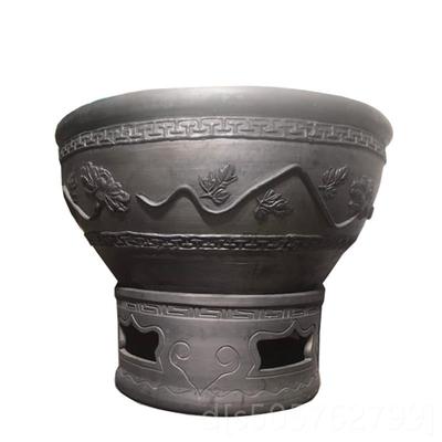 高档老北京鱼缸客厅造景养金鱼缸特陶瓷泥盆瓦盆鱼缸荷花缸鱼大庭