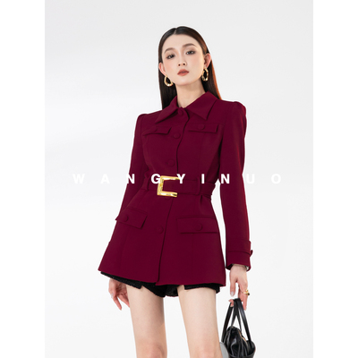 MD依诺【落日无声】2026新款设计时尚百搭老钱风高端收腰加厚外套