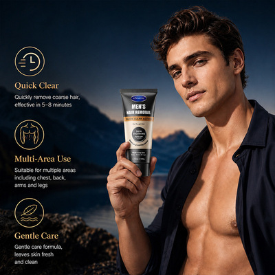 跨境KORMESIC男士全身脱毛膏Depilatory cream温和外贸厂家批发
