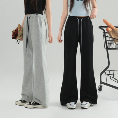 骄骄虎女童高腰显瘦微喇长裤