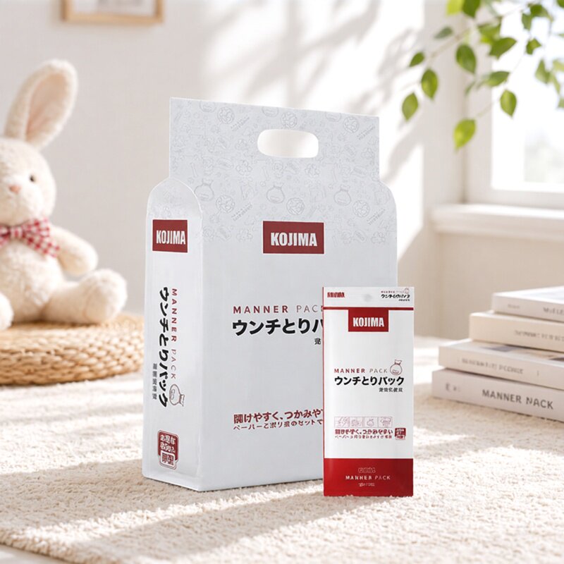 Kojima狗狗拾便袋捡屎袋降解便携式宠物拾便器5片/80片装