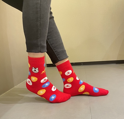 鸿箭虎头袜运动袜加厚