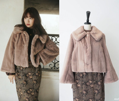 HERLIPTO甜美系短款仿皮草