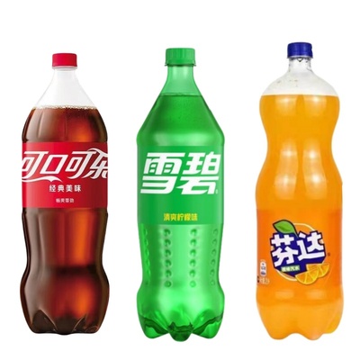 大瓶装可乐雪碧芬达可口可乐2升