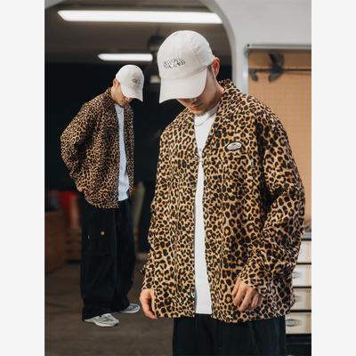 食钓SDGR豹纹长袖衬衫