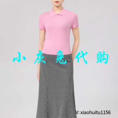 小灰兔专柜正品代购2026夏款针织短袖POLO领T恤衫538004-1T59665