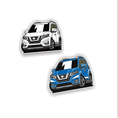 适用于#nissan#xtrail#T32 奇骏 定制汽车反光贴纸7702
