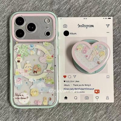 二合一魅族22适用RealmeGTneo8真我GT8pro手机壳15磁吸支架OPPOA6i萌角落生物3女款V13软壳a92s透明Q5保护套7