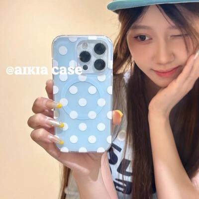 磁吸支架适用oppoA3/reno10/4se手机壳findx7/5pro韩系简约撞色波点纯色A56/32/a57女K11x/97/93s软套8国际版