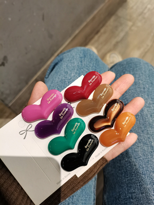 韩国进口爱心小歪心鸭嘴夹发夹