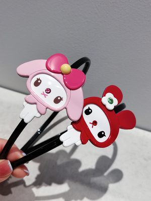 韩国进口卡通红色小兔子发箍头箍