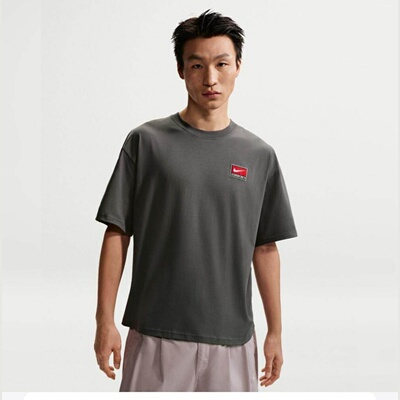 NIKE/耐克男子宽松舒适透气上衣运动休闲圆领短袖T恤II4380-068