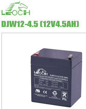 LEOCH理士蓄电池DJW12-4.5 12V4.5AH 通力电梯配电瓶轿顶应急电源