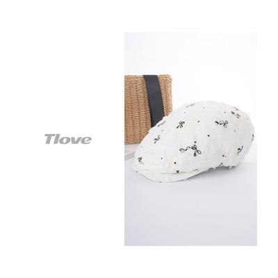 6954tlove鸭舌帽女士优雅春夏季新款短檐减龄太阳帽轻白色前进帽