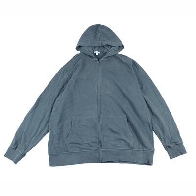 【有残次】好货！纯棉水洗不加绒毛圈连帽拉链衫外贸男女宽松外套